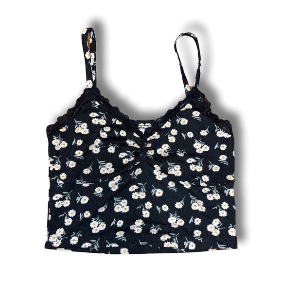 SHEIN | Tops | Shein Flower Print Crop Top | Poshmark